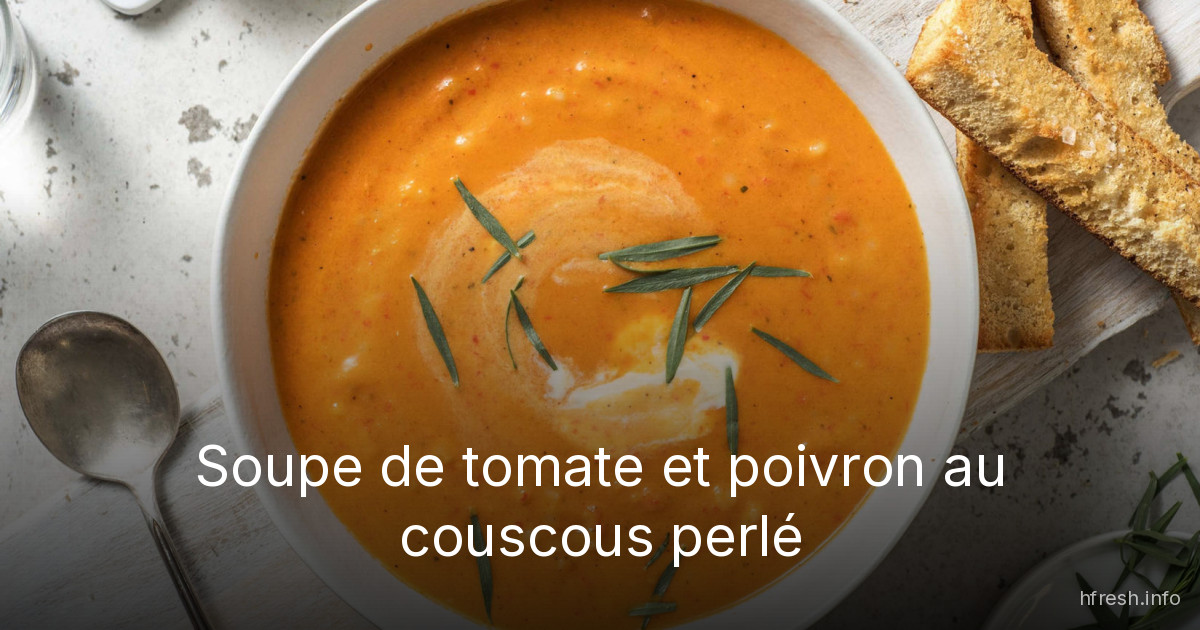 Tomaat-paprikasoep met parelcouscous · HelloFresh Database
