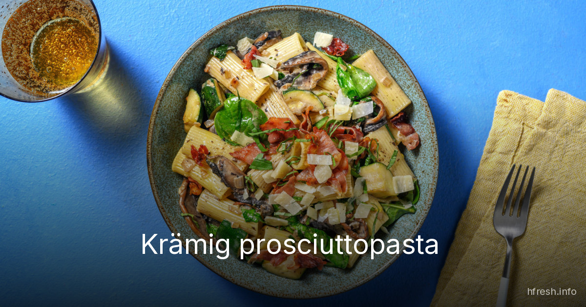 Krämig prosciuttopasta · HelloFresh Databas