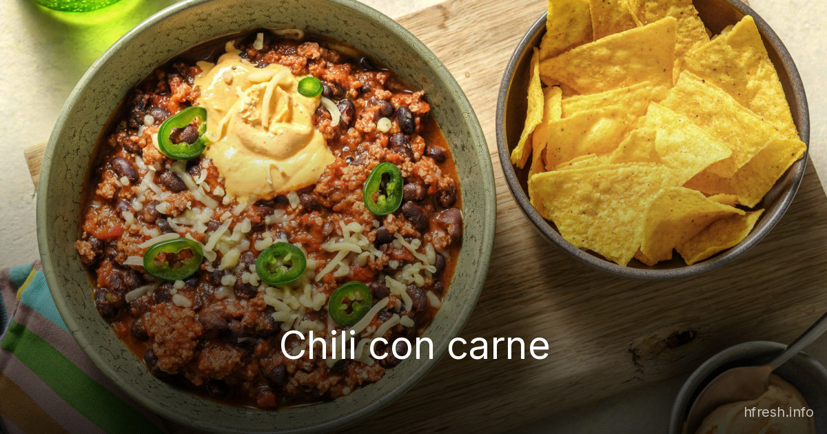 Chili con carne · HelloFresh Databas