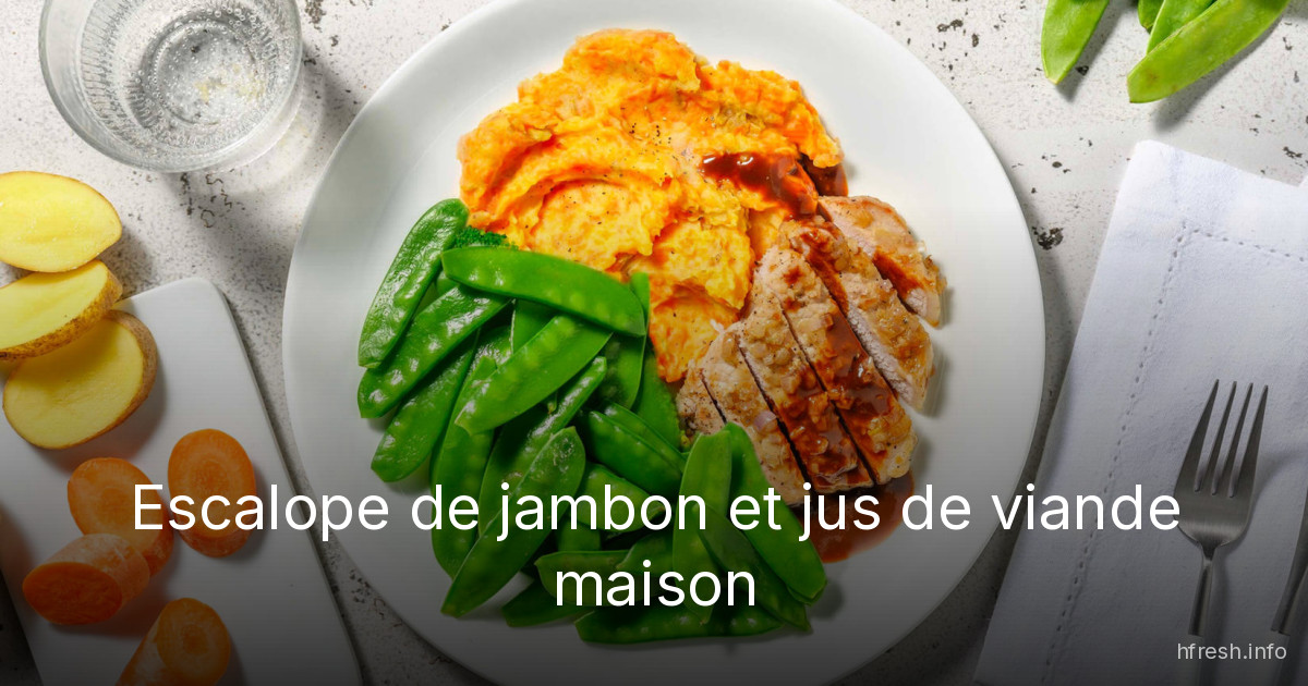 Escalope de jambon et jus de viande maison · Base de données HelloFresh